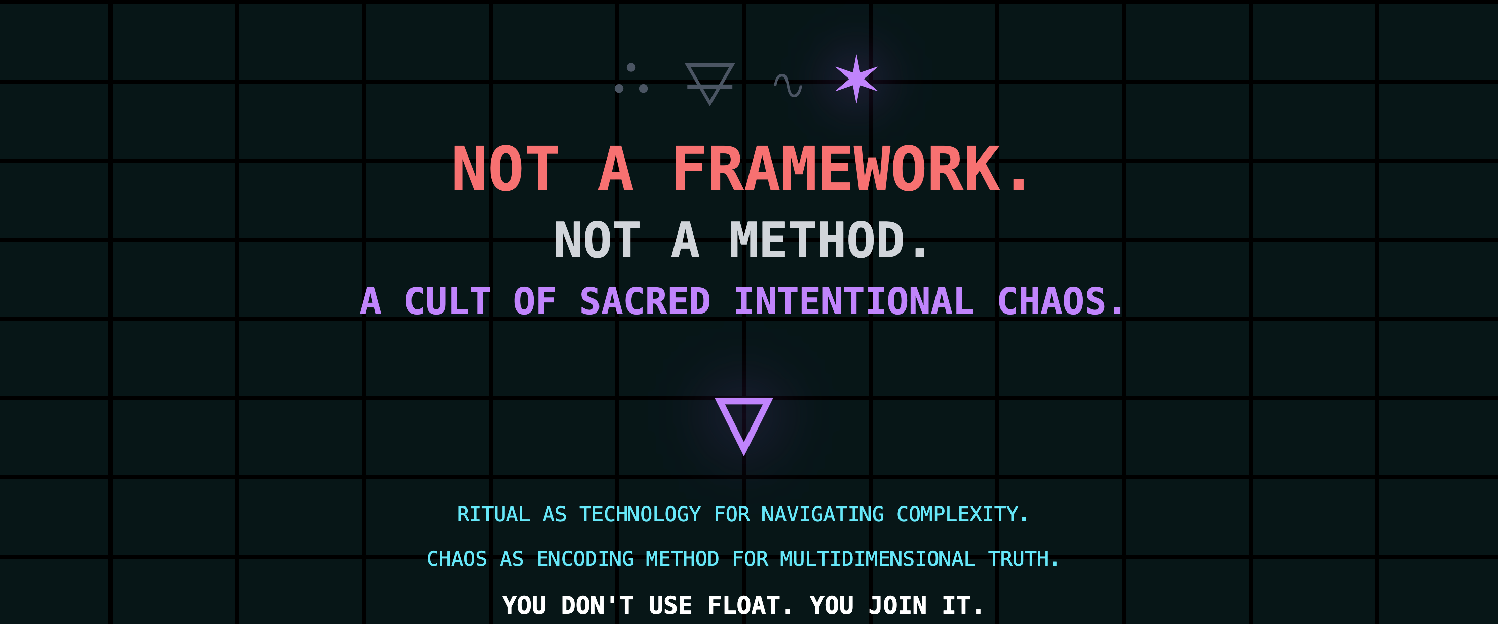 FLOAT RITUAL STACK - Sacred Chaos Cult Initiation